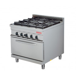 ARISCO GR922 gas stove with 4 burners and GN2/1 gas oven - 900-as
